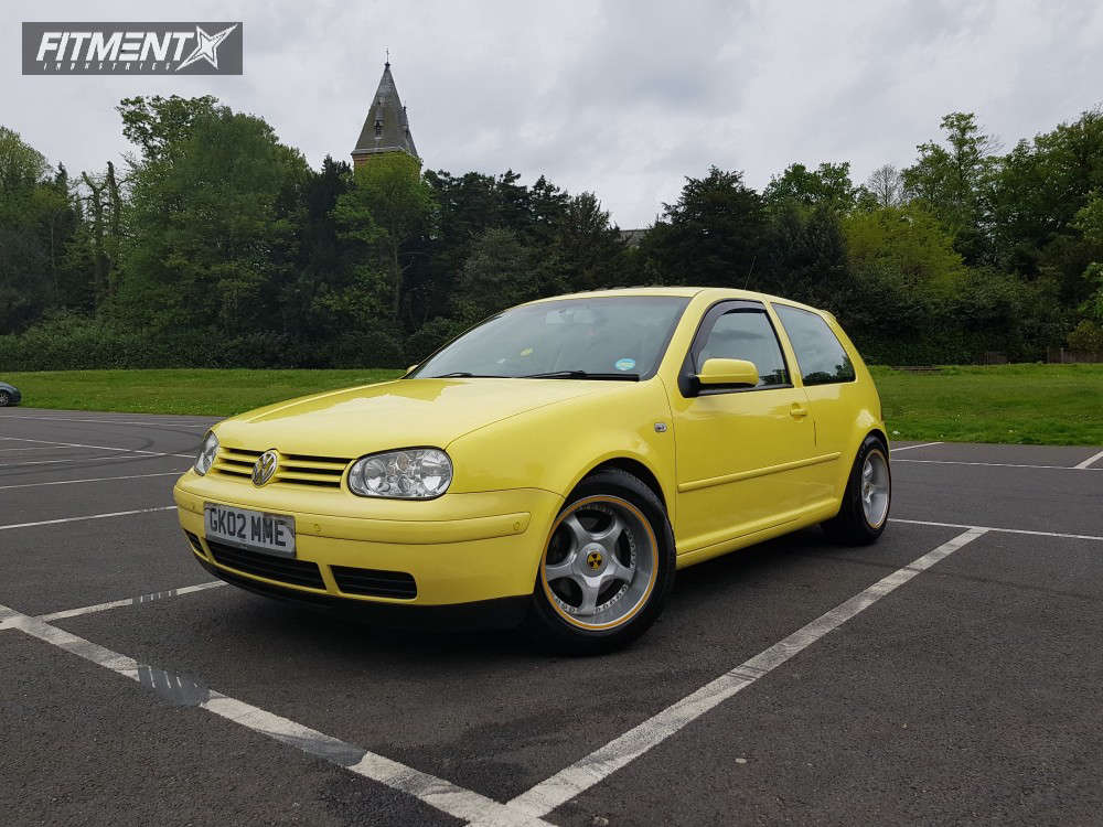 2002 Volkswagen Golf with 16x9 Shaper and Pirelli 215x55 on Lowering ...