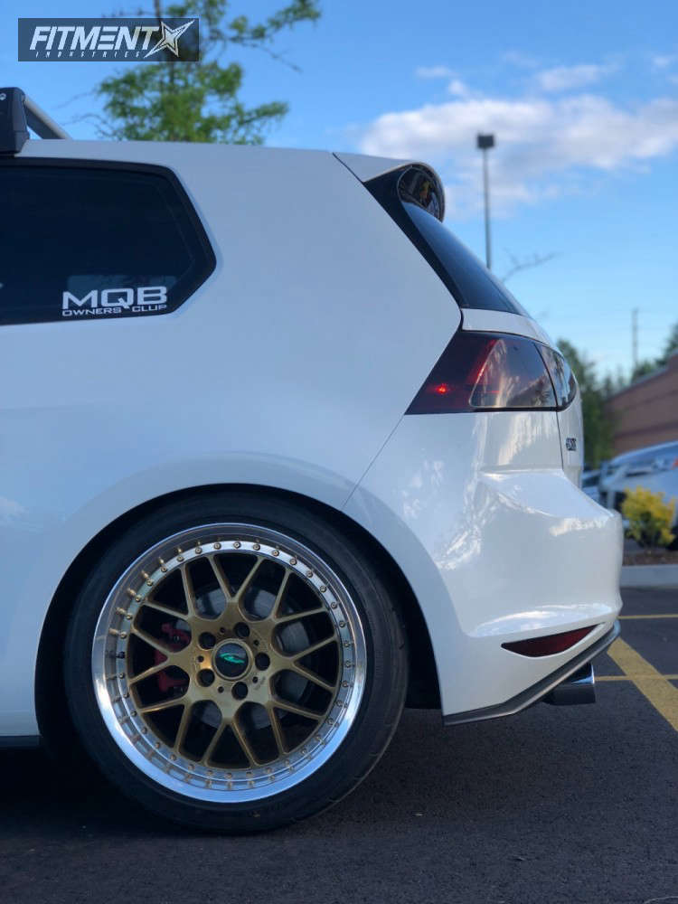 2016 Volkswagen GTI with 18x9 Rays Engineering and Firestone 225x40 on ...