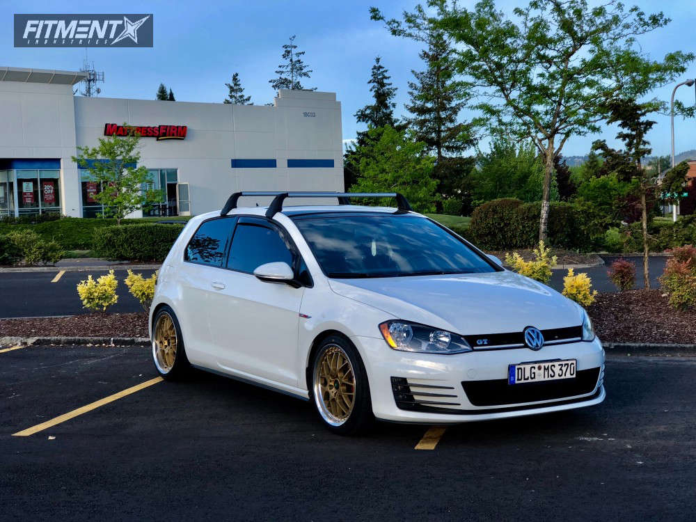 2016 Volkswagen GTI with 18x9 Rays Engineering and Firestone 225x40 on ...