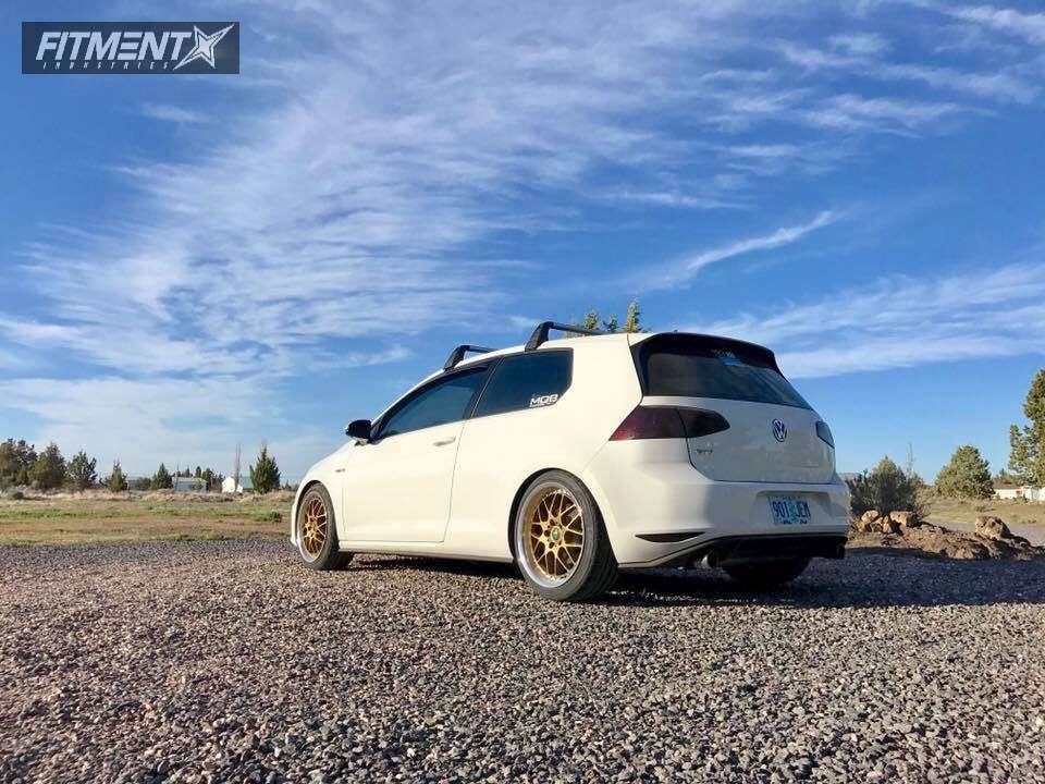 2016 Volkswagen GTI with 18x9 Rays Engineering and Firestone 225x40 on ...