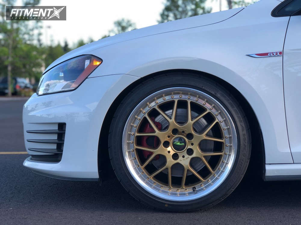 2016 Volkswagen GTI with 18x9 Rays Engineering and Firestone 225x40 on ...