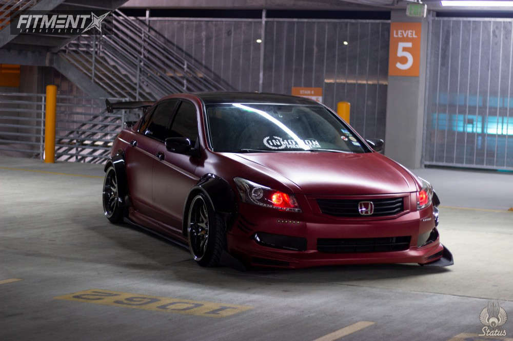 2010 Honda Accord with 19x11 Aodhan DS02 and Sunny 235x35 on Coilovers ...