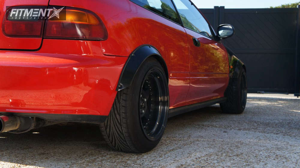 1992 Honda Civic with 15x9 Rota Kyusha and Toyo Tires 195x45 on ...