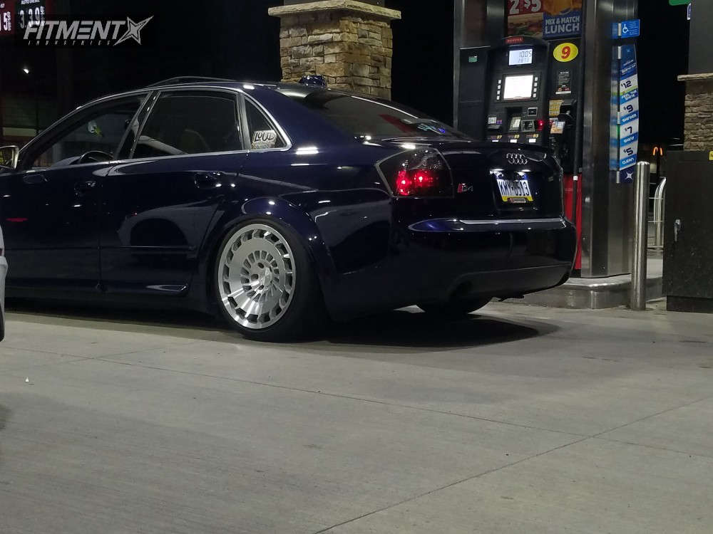 2004 Audi S4 with 18x9.5 Rotiform Ccv and Nankang 215x40 on Coilovers | 390022 | Fitment Industries
