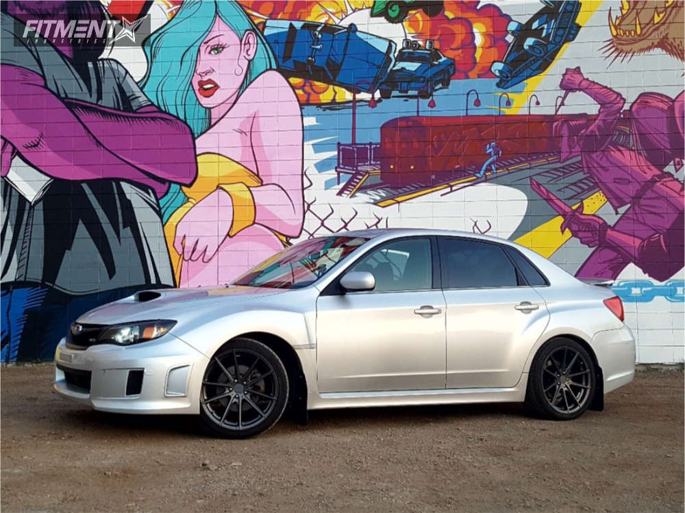 2011 Subaru WRX with 18x8 TSW Bathurst and Yokohama 245x35 on Stock ...