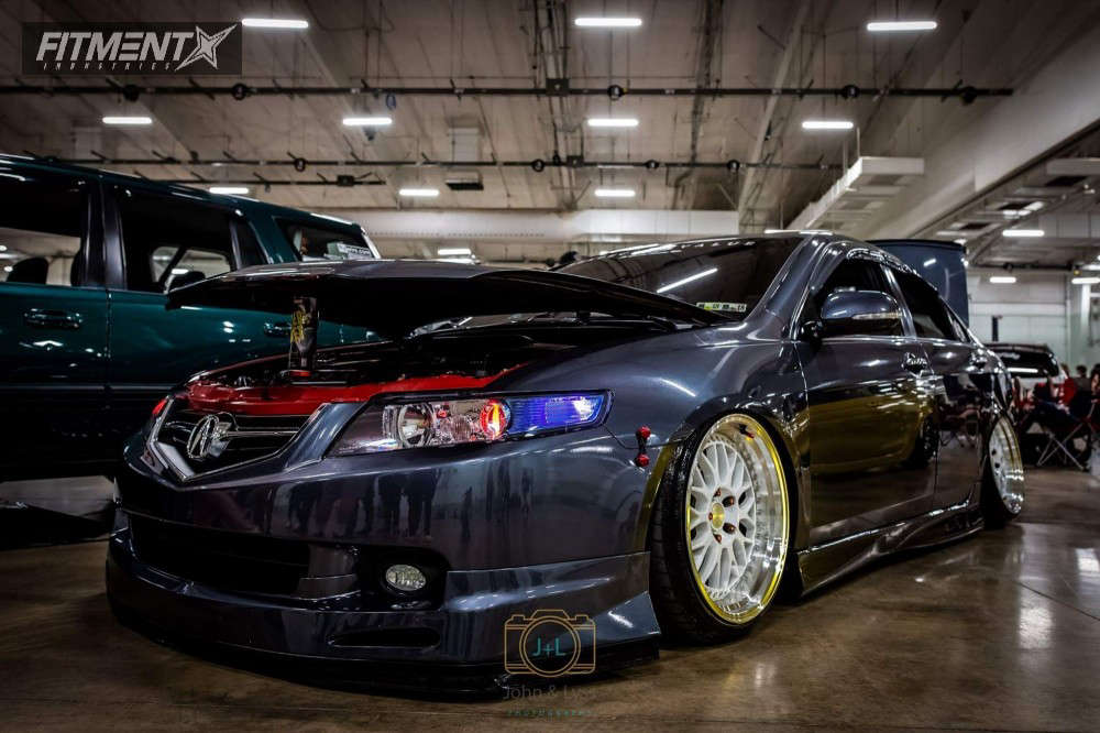 2005 Acura TSX Base with 18x9.5 ESR Sr01 and Nankang 215x40 on Air ...