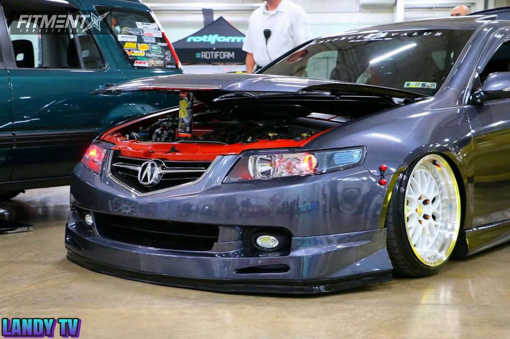 2005 Acura TSX Base with 18x9.5 ESR Sr01 and Nankang 215x40 on Air ...