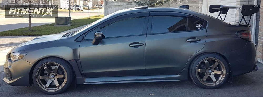2016 Subaru WRX with 18x9.5 AVID1 AV6 and Firestone 265x35 on Coilovers ...
