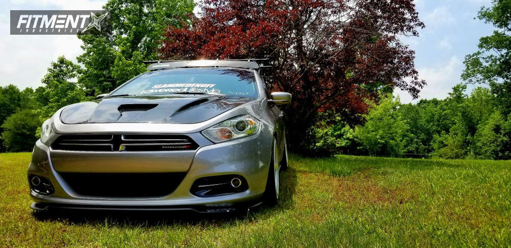 2015 Dodge Dart with 18x8.5 STR 607 and Toyo Tires 225x40 on Coilovers ...