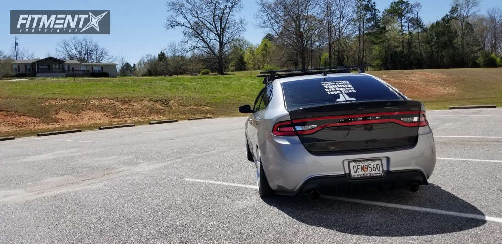 2015 Dodge Dart with 18x8.5 STR 607 and Toyo Tires 225x40 on Coilovers ...