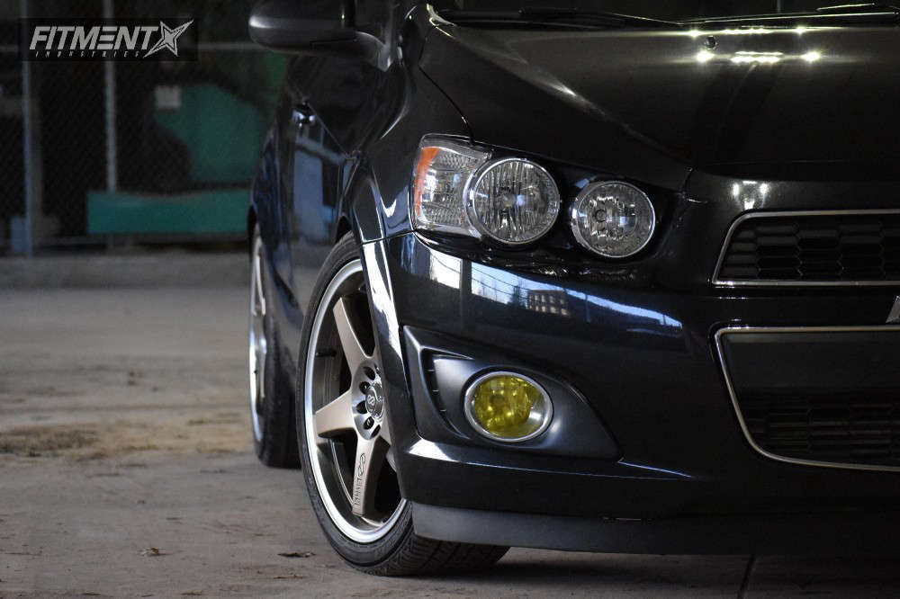 2015 Chevrolet Sonic LS with 18x7.5 Enkei Ev5 and Yokohama 225x40 on ...
