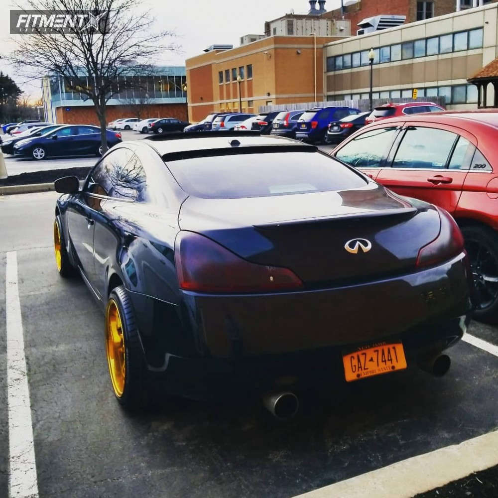 2009 INFINITI G37 with 18x9.5 Aodhan DS02 and Hankook 245x35 on Stock ...