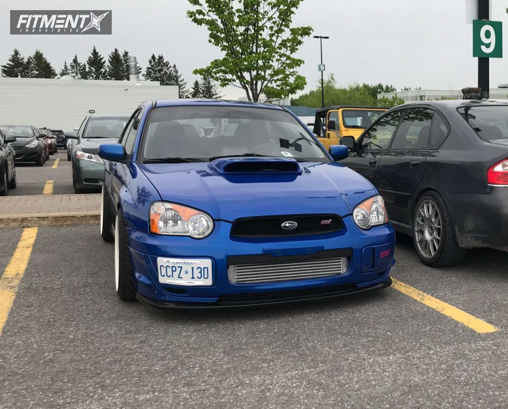 2004 Subaru WRX STI with 18x10 Work Xd9 and Nankang 255x35 on Coilovers ...