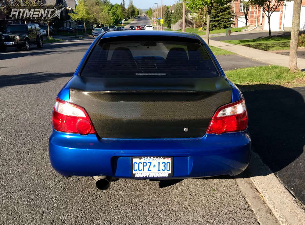 2004 Subaru WRX STI with 18x10 Work Xd9 and Nankang 255x35 on Coilovers ...