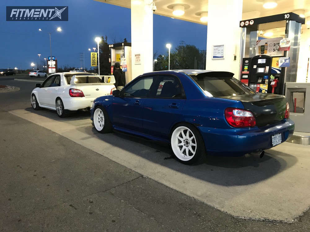 2004 Subaru WRX STI with 18x10 Work Xd9 and Nankang 255x35 on Coilovers ...
