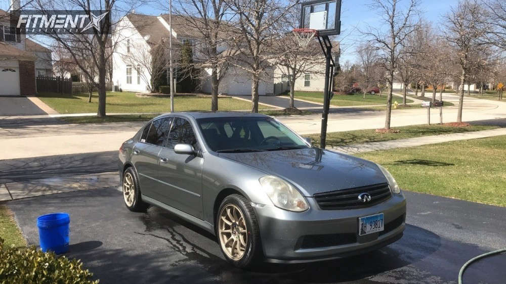 2006 INFINITI G35 Base with 18x9 Aodhan Ah06 and Hankook 235x45 on ...