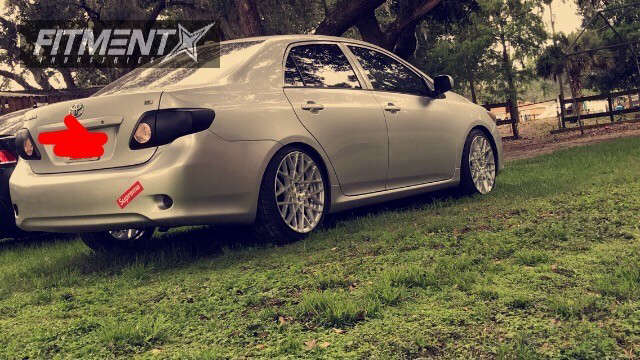 2010 Toyota Corolla with 18x8.5 Rotiform Blq and Nitto 225x40 on ...