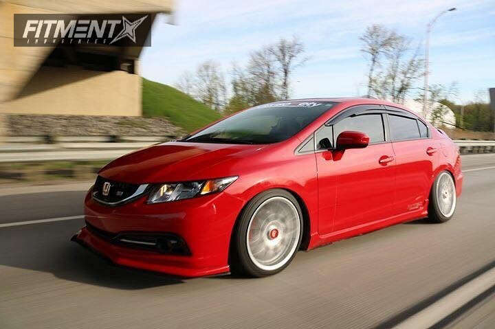 2015 Honda Civic with 18x8.5 Rotiform Rse and General 225x40 on ...
