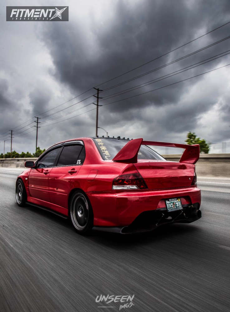 2003 Mitsubishi Lancer 4dr Sport Sedan (2.0L 4cyl Turbo 5M) with 18x8.5 ...