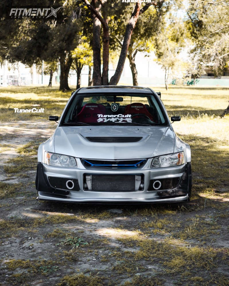 2004 Mitsubishi Lancer with 18x11 Advan TC3 and Continental 285x35 on ...