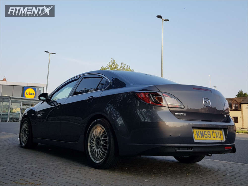 2009 Mazda 6 with 17x8.5 BBS Rs and Bridgestone 245x40 on Lowering Springs | 400289 | Fitment ...