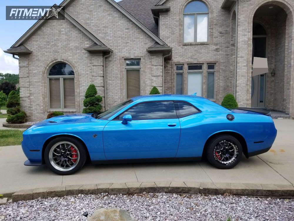 2015 Dodge Challenger with 20x7 Weld Racing and Pirelli 245x45 on Stock ...