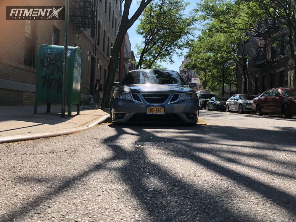 2008 Saab 9-3X with 18x8.5 BBS Ch-r and BFGoodrich 235x40 on Air ...