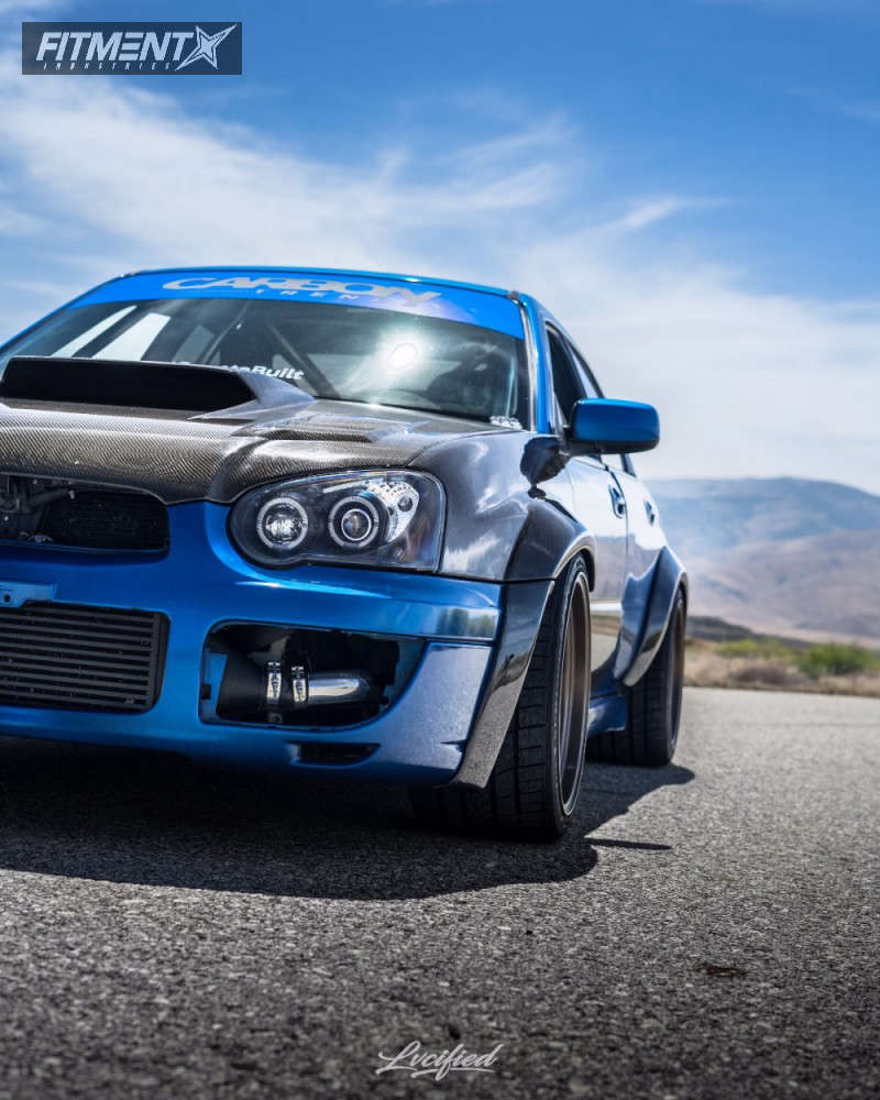 2004 Subaru WRX with 18x11 Rota Mxr and Sumitomo 295x30 on Coilovers ...