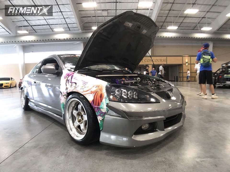 2005 Acura RSX with 17x10 Work Meister S12p and Federal 245x40 on ...