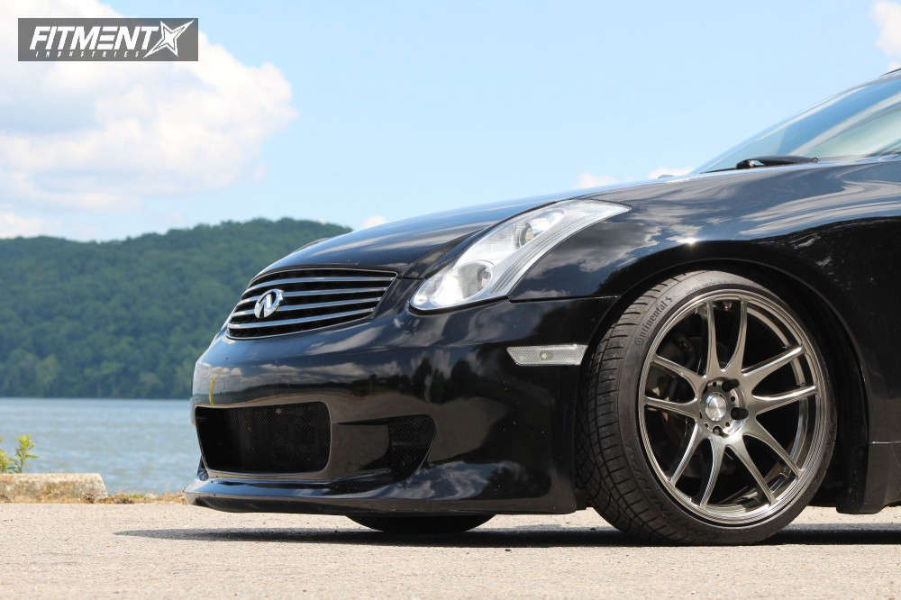 2006 INFINITI G35 with 19x9.5 ESR Sr08 and Continental 245x45 on ...