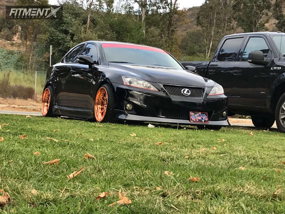2011 Lexus IS250 with 18x9.5 Cosmis Racing XT-206R and Continental ...