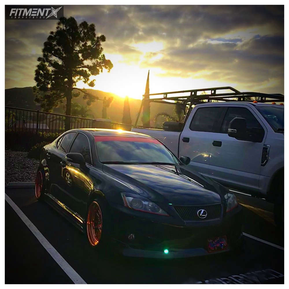 2011 Lexus IS250 with 18x9.5 Cosmis Racing XT-206R and Continental ...