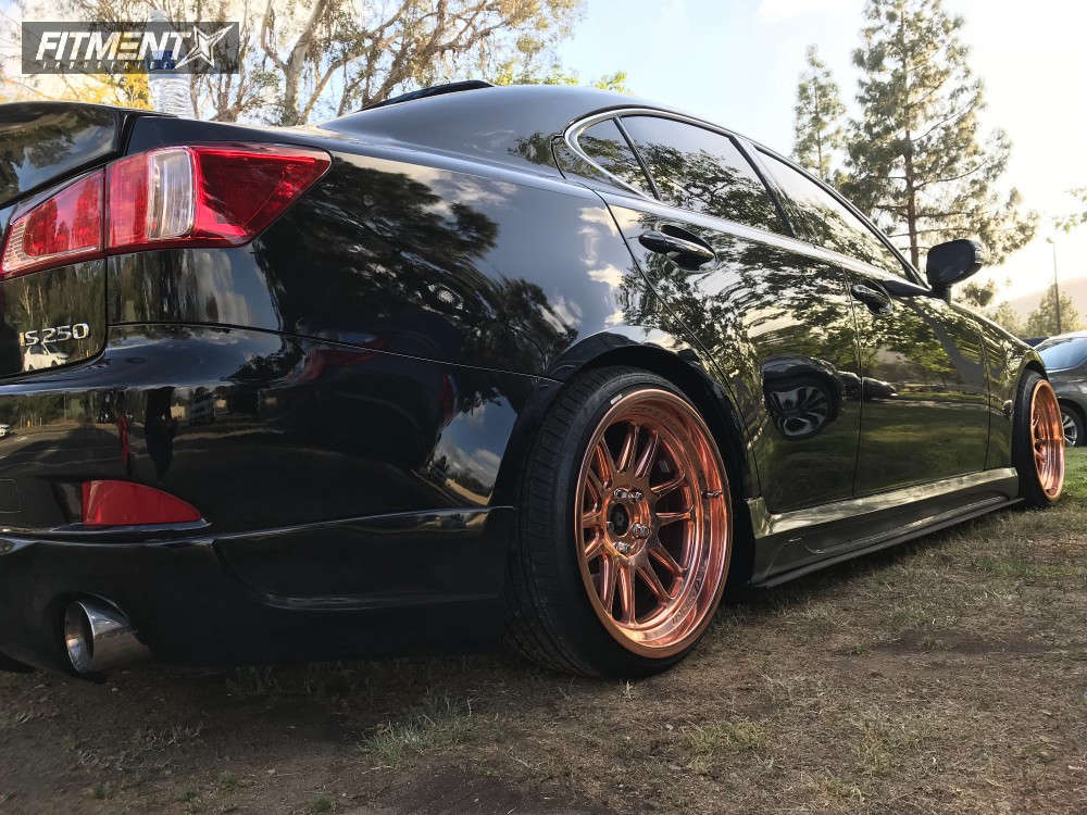 2011 Lexus IS250 with 18x9.5 Cosmis Racing XT-206R and Continental ...