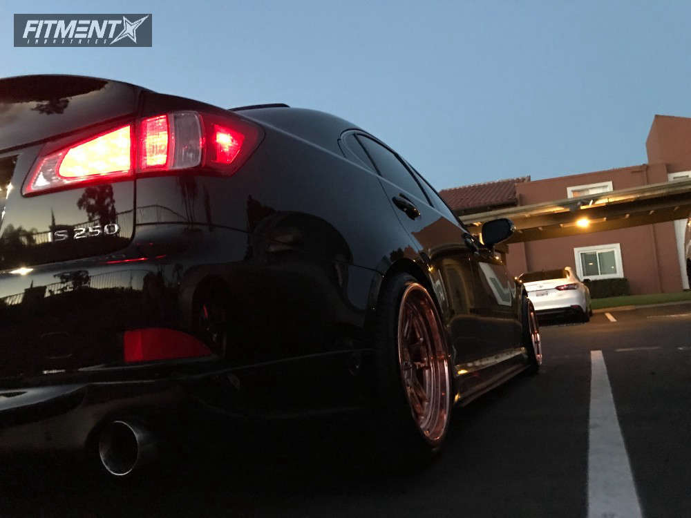 2011 Lexus IS250 with 18x9.5 Cosmis Racing XT-206R and Continental ...