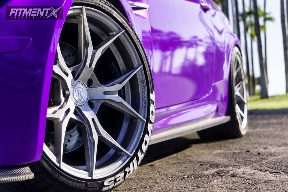 2011 BMW M3 with 19x9.5 Rohana Rfx5 and Toyo Tires 275x30 on Lowering ...