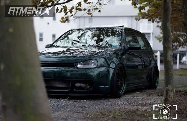 2001 Volkswagen Golf with 18x9.5 Felgenwerks Classic and Michelin ...