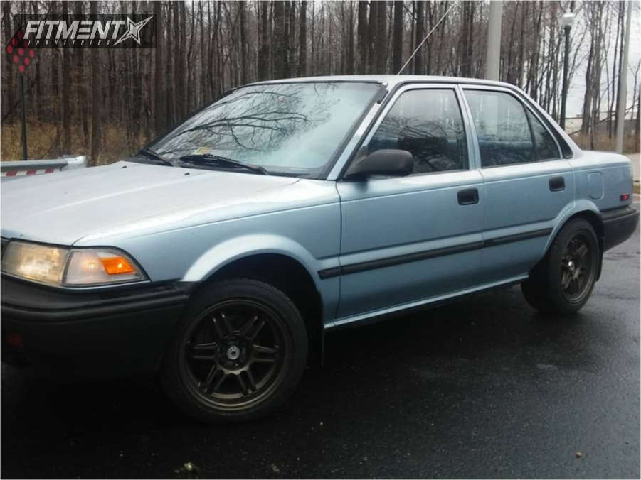 1990 Toyota Corolla with 15x7.5 Konig Lightspeed and Falken 195x50 on Coilovers | 405445 ...