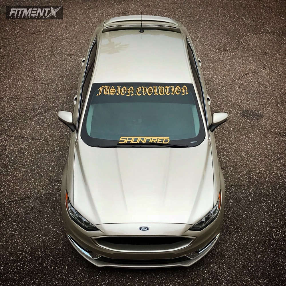 2017 Ford Fusion with 18x8 Advanti Racing Hydra and Nitto 235x40 on ...