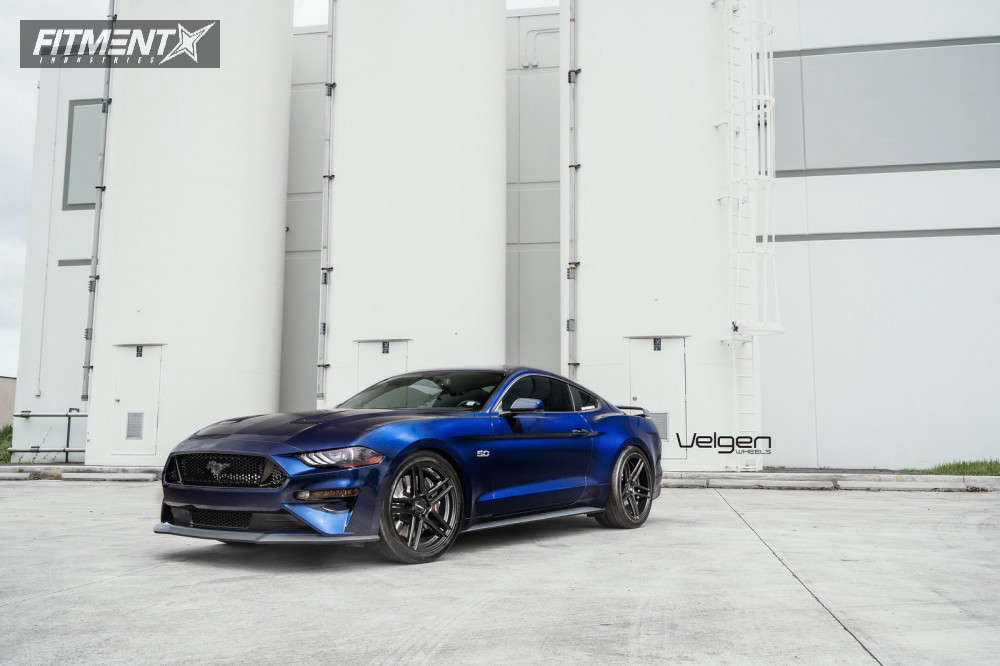 2018 Ford Mustang with 20x9 Velgen Split5 and Nitto 275x35 on Lowering ...