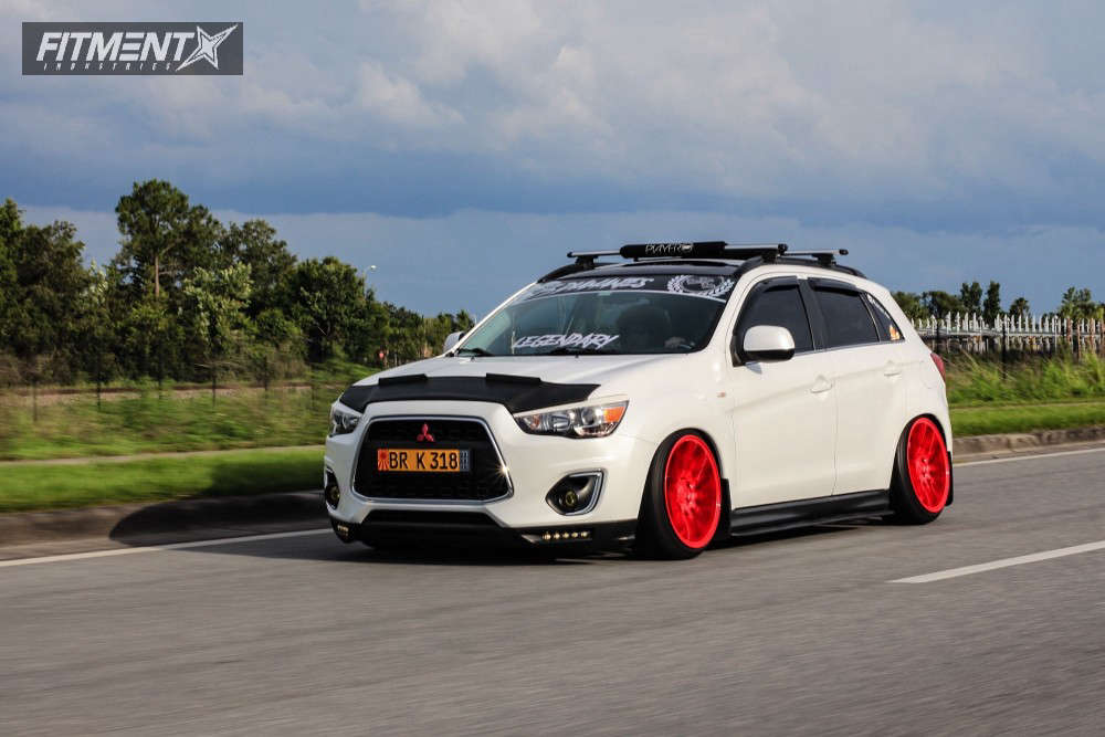 2014 Mitsubishi Outlander Sport with 19x10 Klutch Km20 and Nankang ...