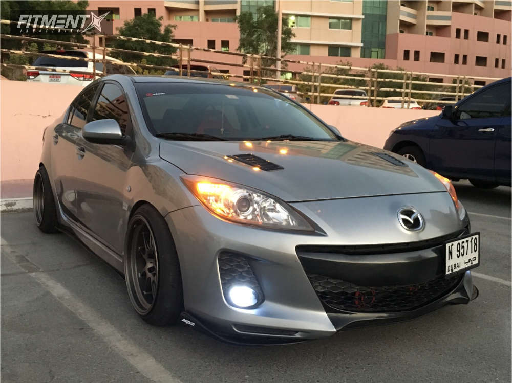 2013 Mazda 3 with 18x9.5 Lenso Project D Spec H and Deestone 215x40 on ...