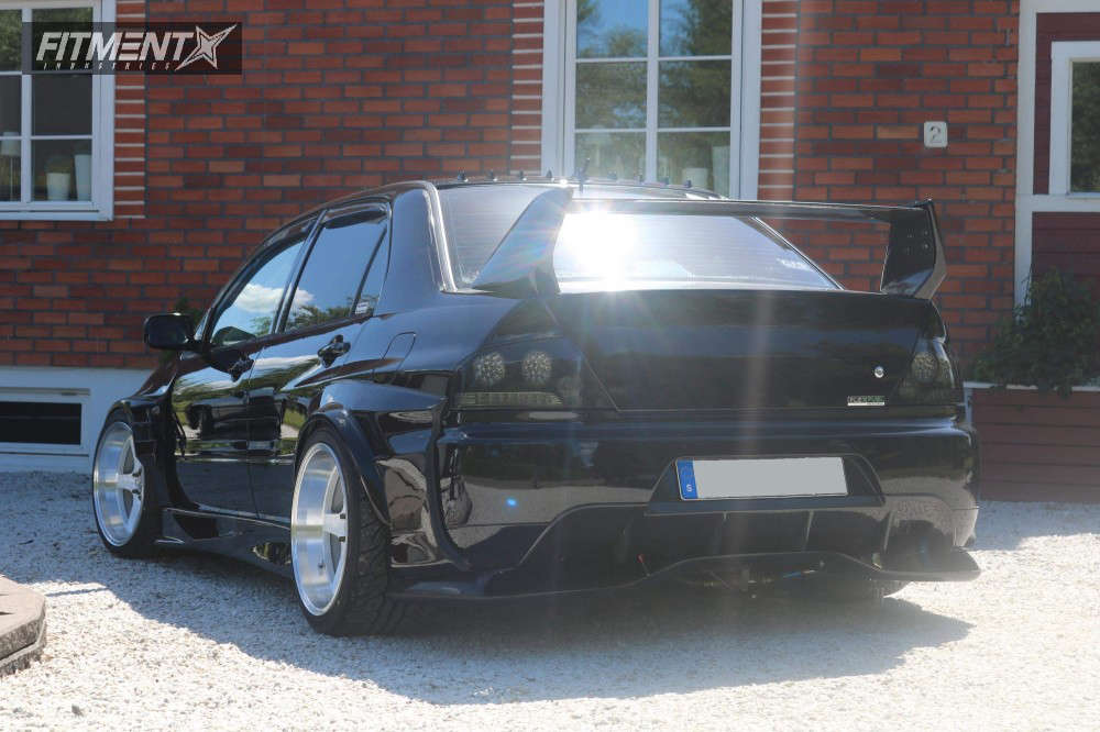 2004 Mitsubishi Lancer with 18x11 58 North D-004 and Yokohama 285x30 on ...