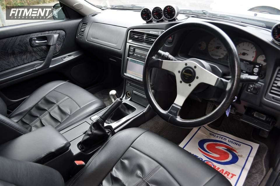 1999 Nissan Stagea with 17x8.5 Work Termist TS1 and Goodride 225x40 on ...