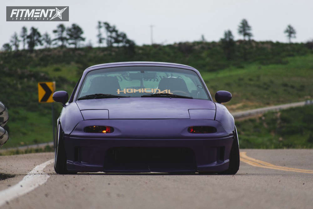 1990 Mazda Miata Base with 15x9 Work Euroline and Federal 165x50 on ...