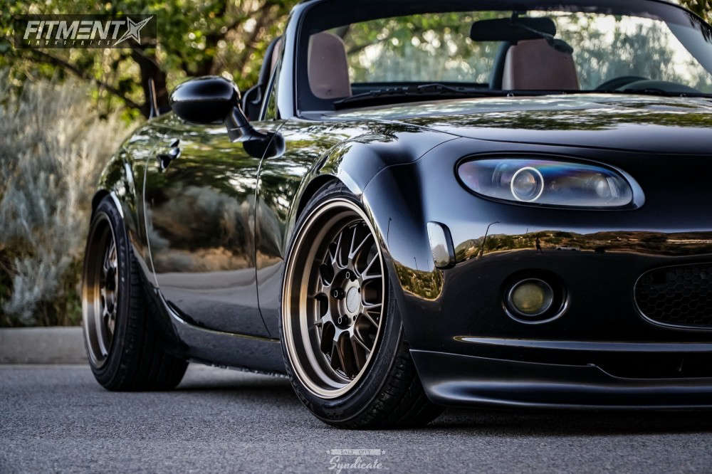 2007 Mazda MX-5 Miata with 17x9 AVID1 AV34 and Lexani 215x45 on ...