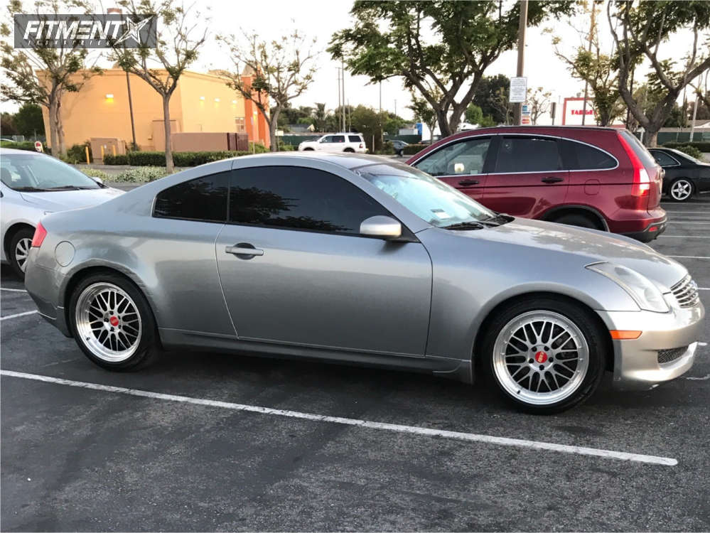 2005 INFINITI G35 with 19x8.5 BBS Lm and Lionhart 225x40 on Stock ...