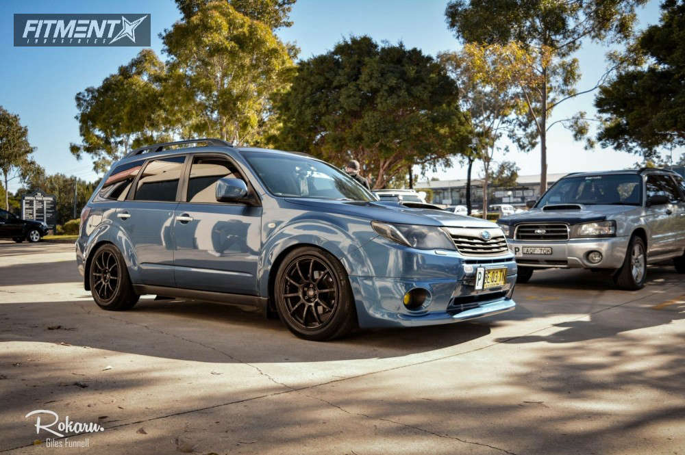 2010 Subaru Forester with 18x8.5 Rota G-force and Michelin 225x50 on ...