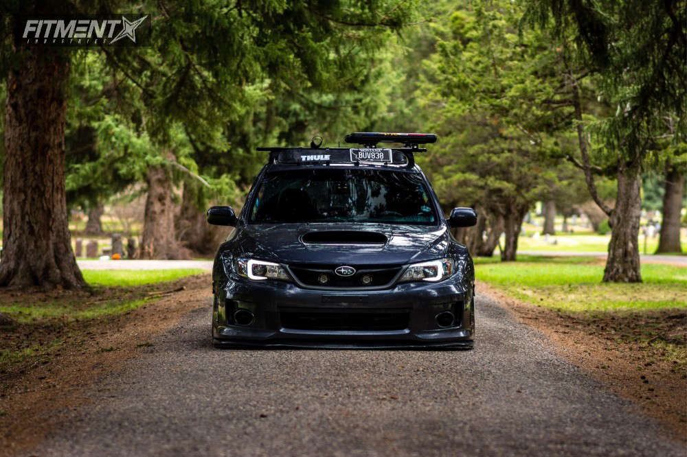 2011 Subaru WRX with 18x10 Work Xd9 and Hankook 245x35 on Air ...
