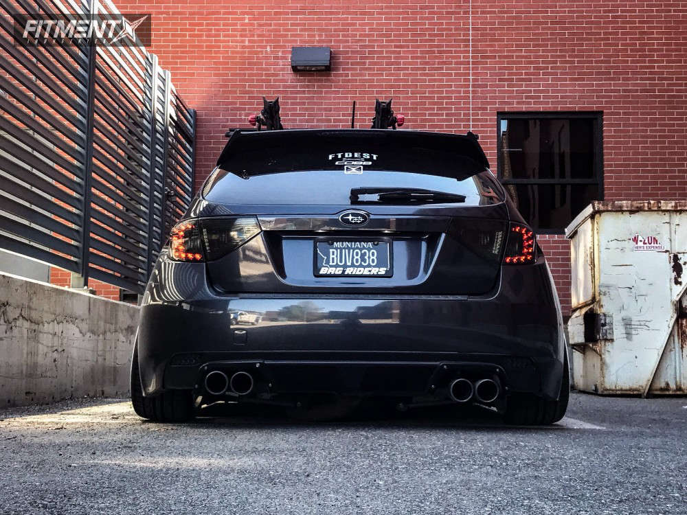 2011 Subaru WRX with 18x10 Work Xd9 and Hankook 245x35 on Air ...