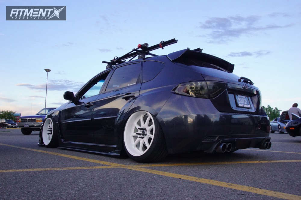 2011 Subaru WRX with 18x10 Work Xd9 and Hankook 245x35 on Air ...